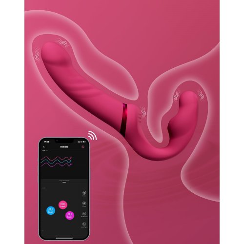 Lovense App And Bluetooth Compatible Lapis Vibrating Strapless Strap On