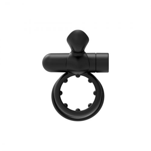 Forto Vibrating Pointer Dual Ring Black Sex Toys At Adult Empire
