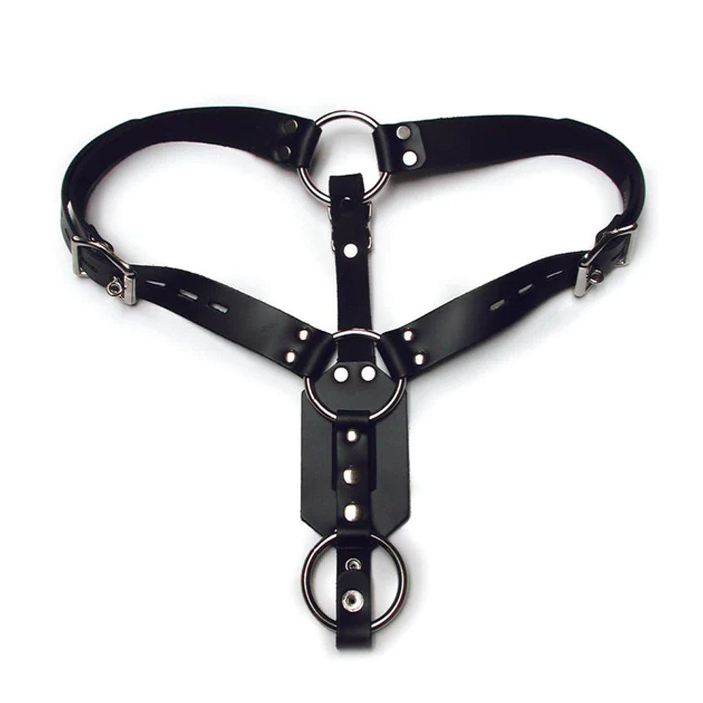 Kinklab Butt Plug Harness with Cock Ring Sex Toy - HotMovies