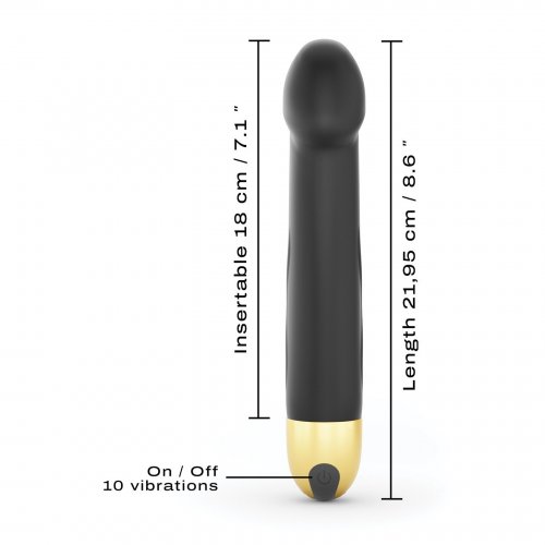 Dorcel Real Vibration M Rechargeable Vibrator 20 Blackgold Sex Toys And Adult Novelties
