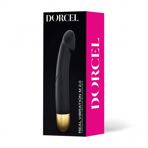 Dorcel Real Vibration M Rechargeable Vibrator 20 Blackgold Sex Toys And Adult Novelties