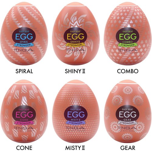 Tenga Easy Beat Egg Hard Boiled Pack Of 6 Sex Toys At Adult Empire