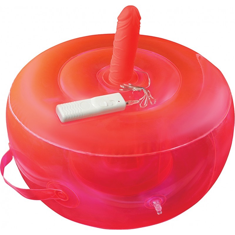 Bouncy Banger Inflatable Cushion With Vibrating Dildo Sex Toy Hotmovies