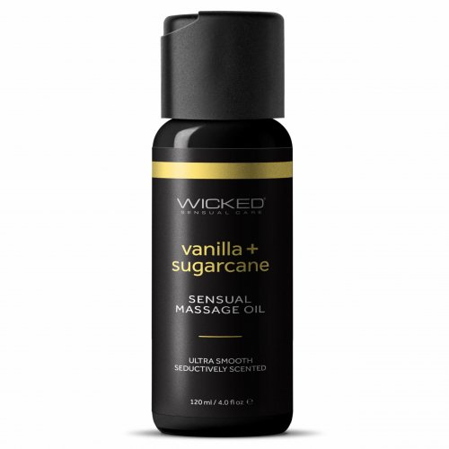 Wicked Sensual Care Vanilla Sugarcane Sensual Massage Oil 4oz Sex Toys At Adult Empire