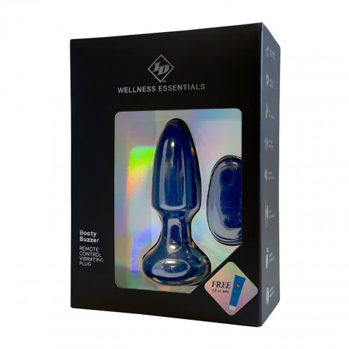 Id Wellness Essentials Booty Buzzer Remote Controlled Vibrating Plug
