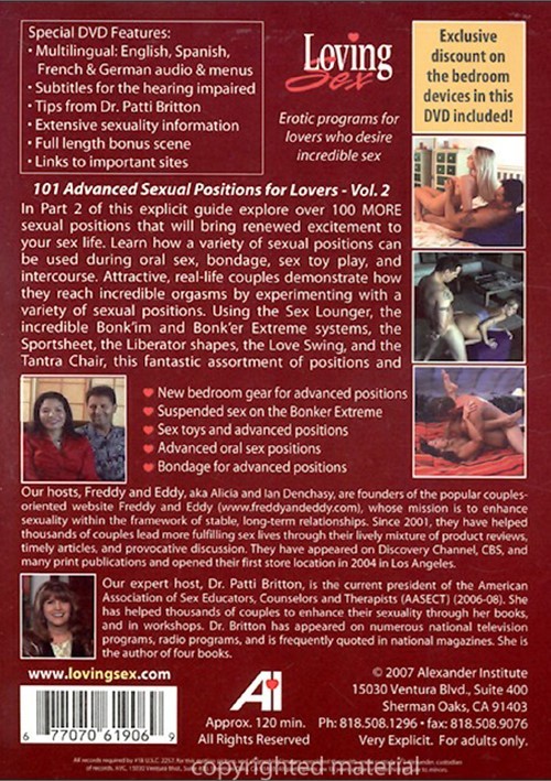 101 Advanced Sexual Positions For Lovers Vol 2 Streaming Video At 8999