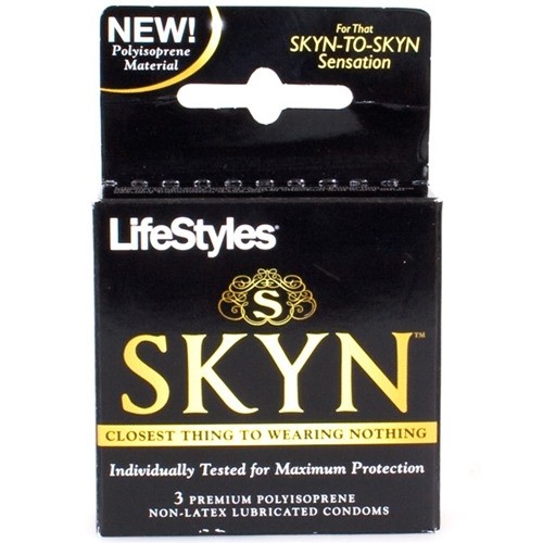 Lifestyles Skyn Non Latex 3 Pack Sex Toy Hotmovies