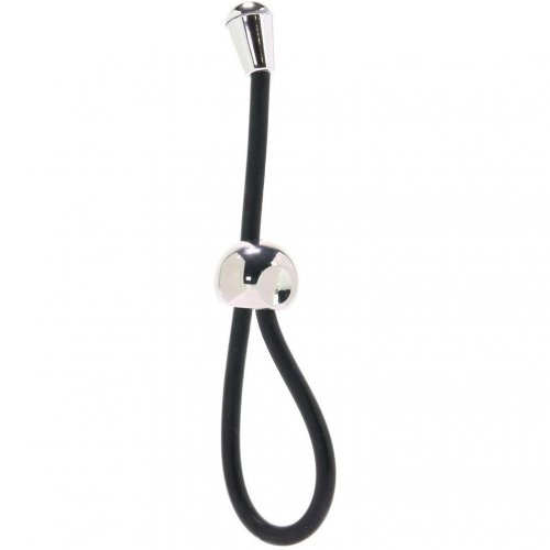 E Z Cinch Silicone Lasso Cock Ring Black Sex Toy Hotmovies