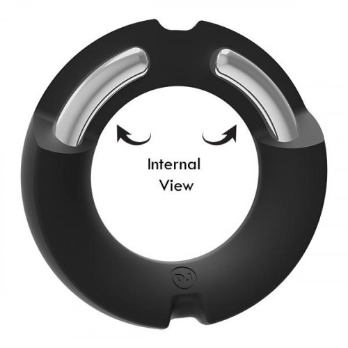 Kink Stretchable Silicone Covered Metal Cock Ring 35mm Sex Toy Hotmovies