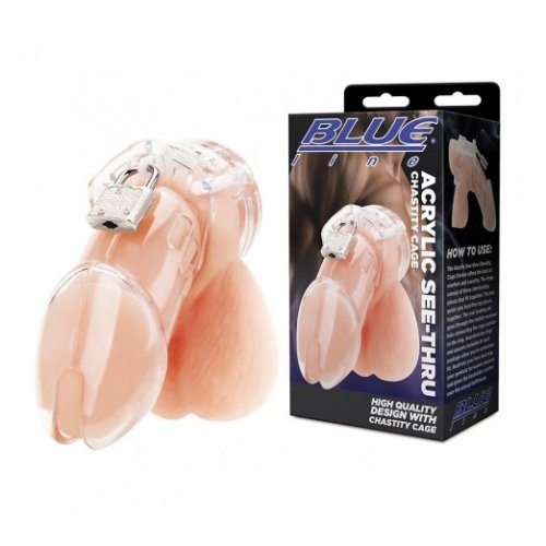 Acrylic See Thru Chastity Cage Sex Toy Hotmovies