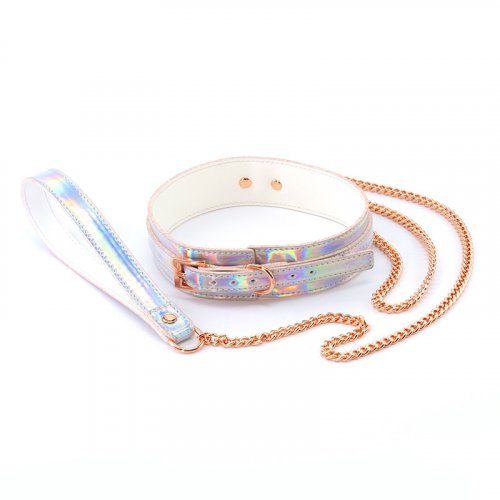Cosmo Bondage Rainbow Collar And Leash Sex Toy Hotmovies