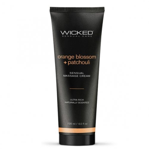 Wicked Sensual Care Orange Blossom Patchouli Sensual Massage Cream 4oz Sex Toy Hotmovies