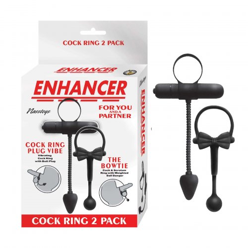 Enhancer Vibrating Ring With Butt Plug And Weighted Cock And Scrotum Ring 2