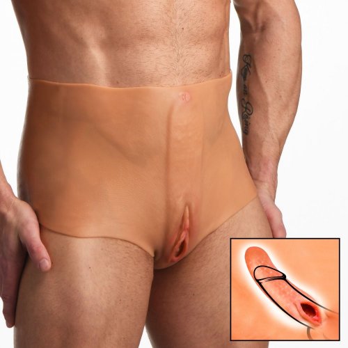 Master Series Wearable Silicone Vagina And Ass Pussy Panties Large Sex Toy Hotmovies 