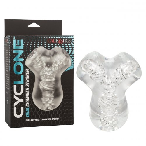 Cyclone Dual Chamber Stroker Clear Sex Toy Hotmovies