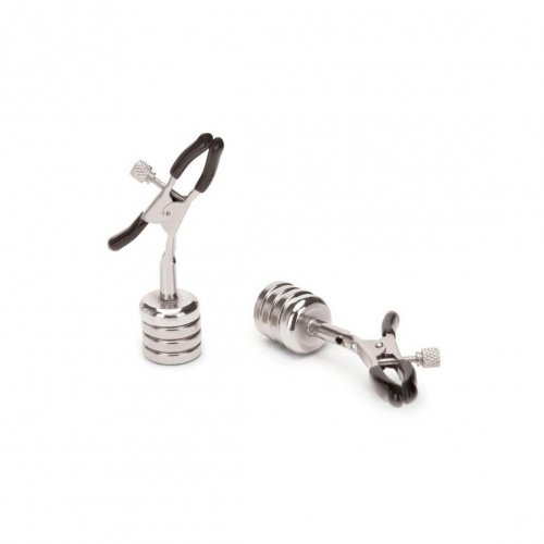 Prowler Nipple Clips With Removable Magnetic Weights Stainless Steel Sex Toy Hotmovies