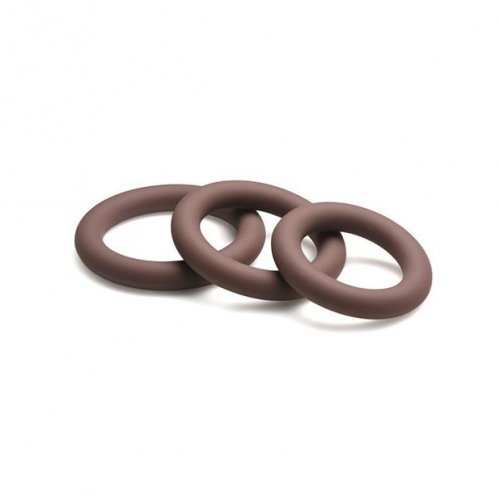 Curve Toys Jock Discreet Silicone Cock Ring Set Dark Tone Sex Toy Hotmovies