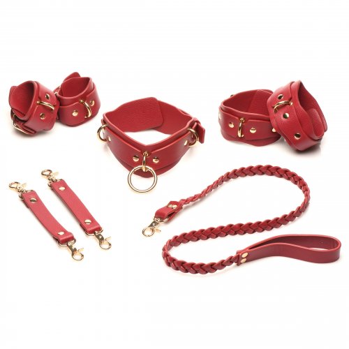 Bedroom Bliss Lovers Restraints Set Red Sex Toy Hotmovies