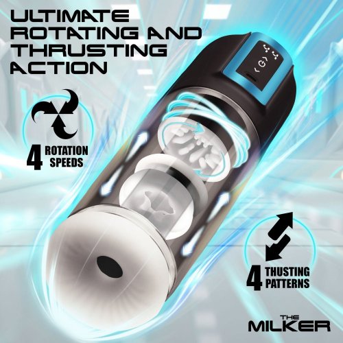 The Milker Roto Stroke Thrusting And Rotating Masturbator Sex Toy Hotmovies