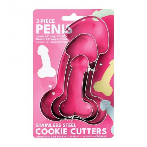 Penis Cookie Cutter Set 3 Piece Sex Toy Hotmovies