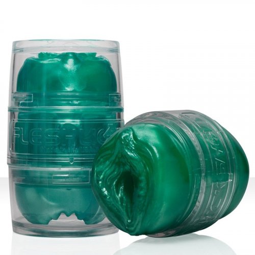 Fleshlight Freaks Quickshot Alien Vagina And Ass Green Metallic Sex Toys And Adult Novelties