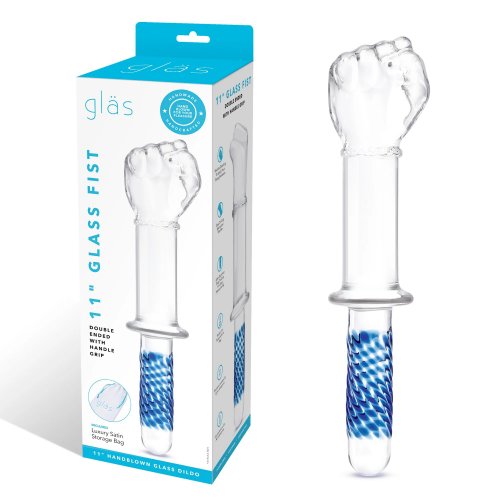 Glas 11 Glass Fist Double Ended With Handle Grip Sex Toys And Adult Novelties Iafd Premium