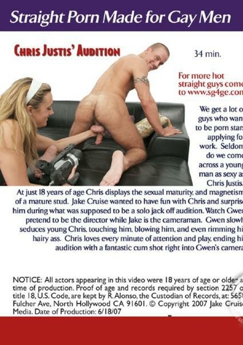 Straight Guys For Gay Eyes And For Women Too Chris Justis Audition