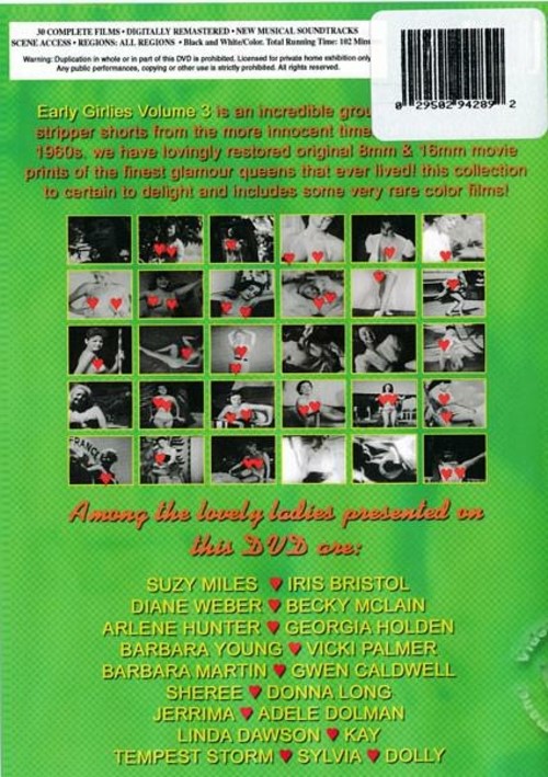 Early Girlies Vol 3 029502942892 2007 By Music Video Distributors Hotmovies