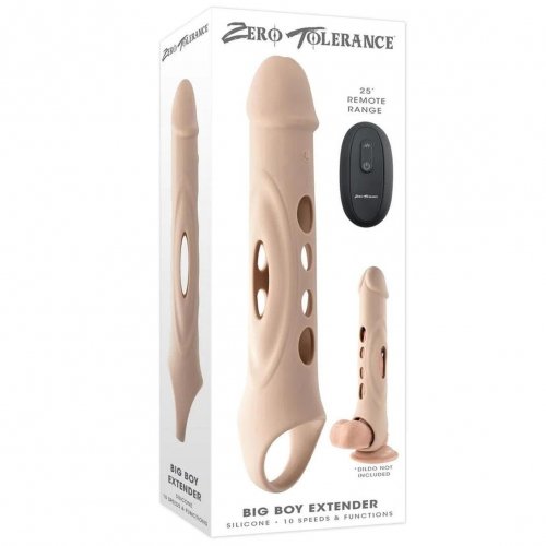 Zero Tolerance Big Boy Vibrating Remote Controlled Extender Vanilla 6184