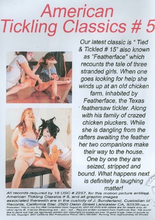 American Tickling Classics 5 Featherface California Star Productions Adult Dvd Empire